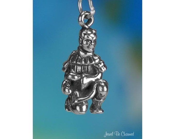 Sterling Silver Terracotta Warrior Charm Xian China Chinese Solid .925 ...