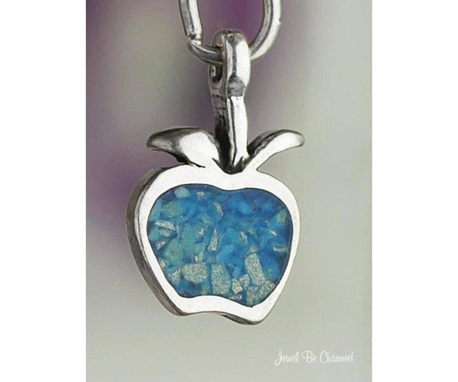 Sterling Silver Turquoise Apple Charm Apples Fruit Small Solid - Etsy