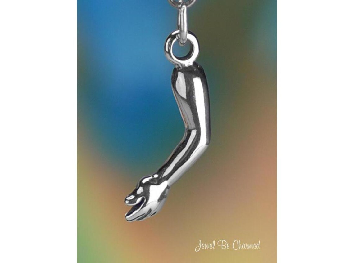 Sterling Silver Human Arm Charm Arms Body Prosthetic Limb Solid .925 - Etsy