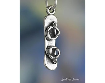 Snowboarding Snowboarder on Snowboard Charm Bracelet Necklace - Etsy