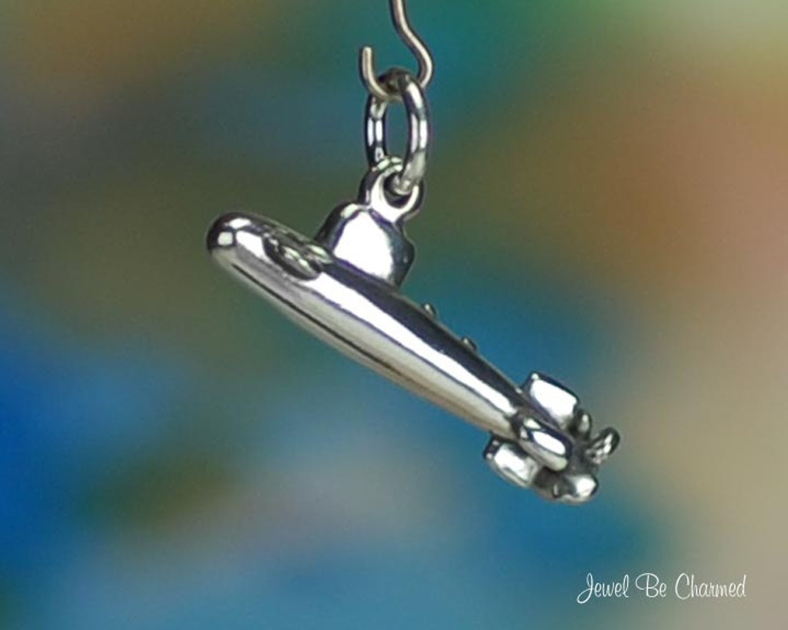 Sterling Silver Submarine Charm Navy Submersible Boat 3D Solid | Etsy