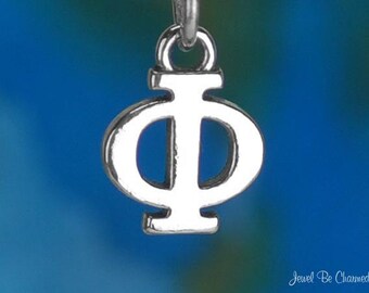 Solid Sterling Silver Greek Letter Delta Charm Fraternity | Etsy