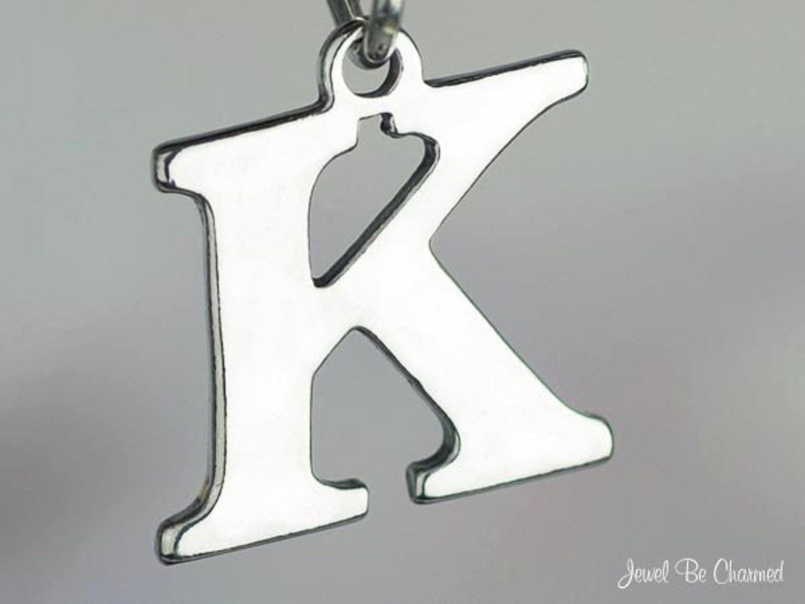 Sterling Silver Letter K Charm Initial or for Hand Stamping | Etsy