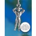 Sterling Silver Bodybuilder Charm Bodybuilding Training 3D Solid .925 ...