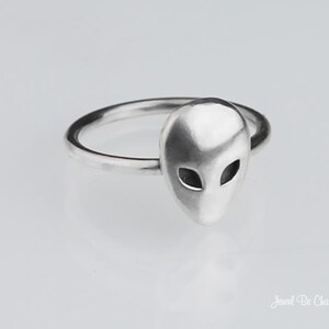Sterling Silver Alien Ring Solid .925 Outer Space Rings Custom Sizes - Etsy