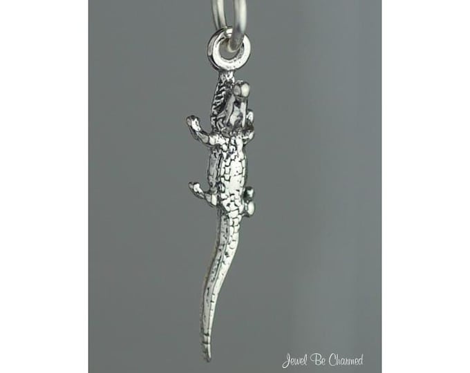 Gator Charm Sterling Silver Alligator Florida Everglades | Etsy