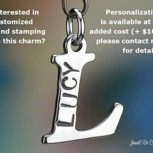 Sterling Silver Letter K Charm Initial or for Hand Stamping | Etsy