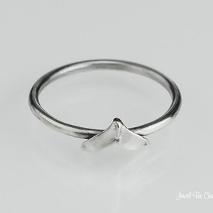 Sterling Silver Whale Tail Ring Solid .925 Whale Rings Custom Size - Etsy
