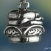 Sterling Silver Cheeseburger or Hamburger Charm Burger 3D Solid .925 - Etsy