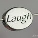 Sterling Silver Laugh Bead Laughter Happiness Theme Oval Solid .925 - Etsy
