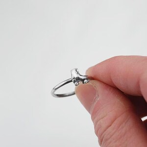 Sterling Silver Roller Skate Ring Solid .925 Skates Rings Custom Sizes ...