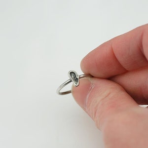 Sterling Silver Human Ear Ring Solid .925 Sound Hearing Custom Sizes - Etsy