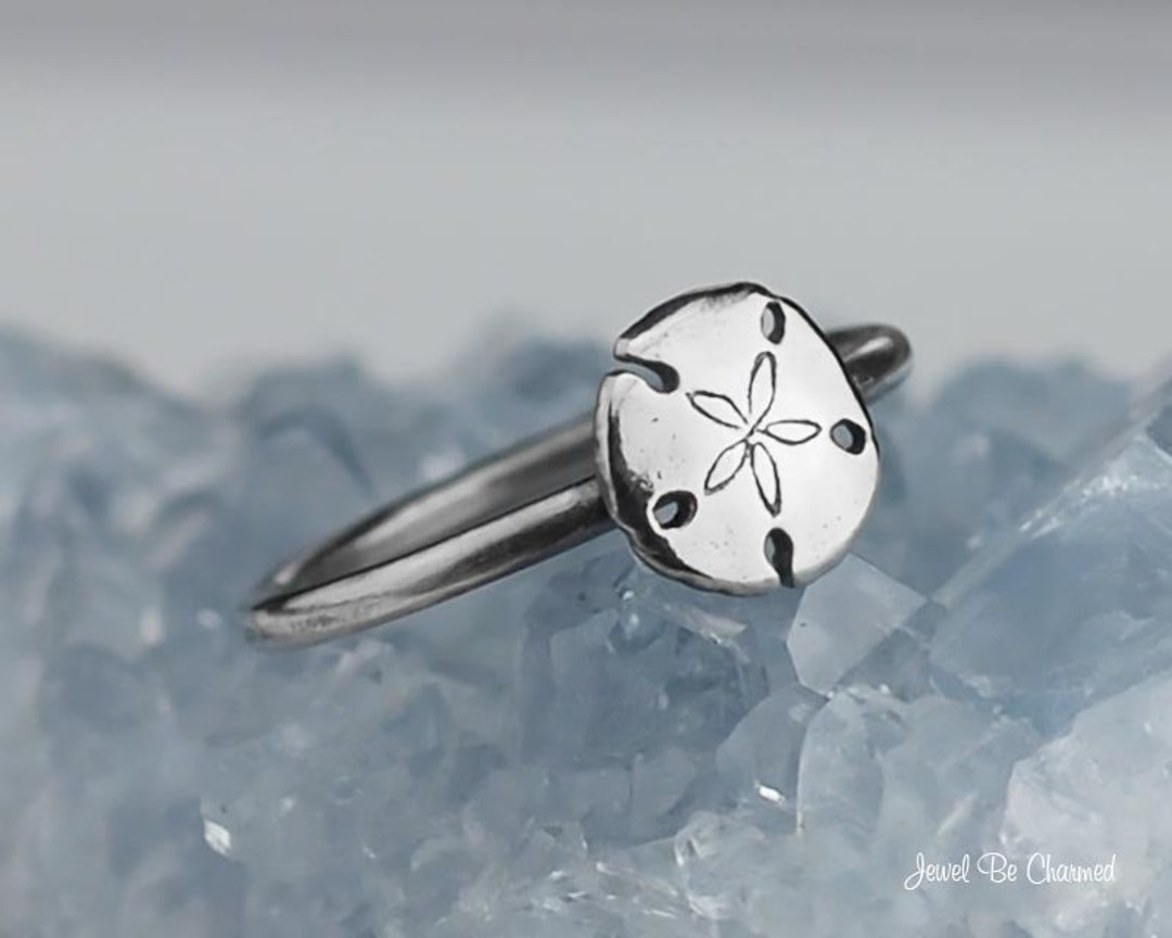 Sterling Silver Sand Dollar Ring Solid .925 Beach Ocean Custom Sizes - Etsy