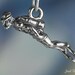 Sterling Silver Scuba Diver Charm Swimming Diving Ocean 3D Solid .925 ...