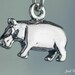 Sterling Silver Hippopotamus Hippo Charm Africa 3D Small Solid .925 - Etsy