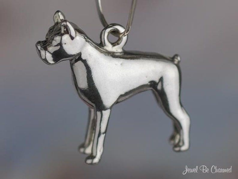 Sterling Silver Boxer Charm Dog Breed Purebred Boxers 3D Solid - Etsy