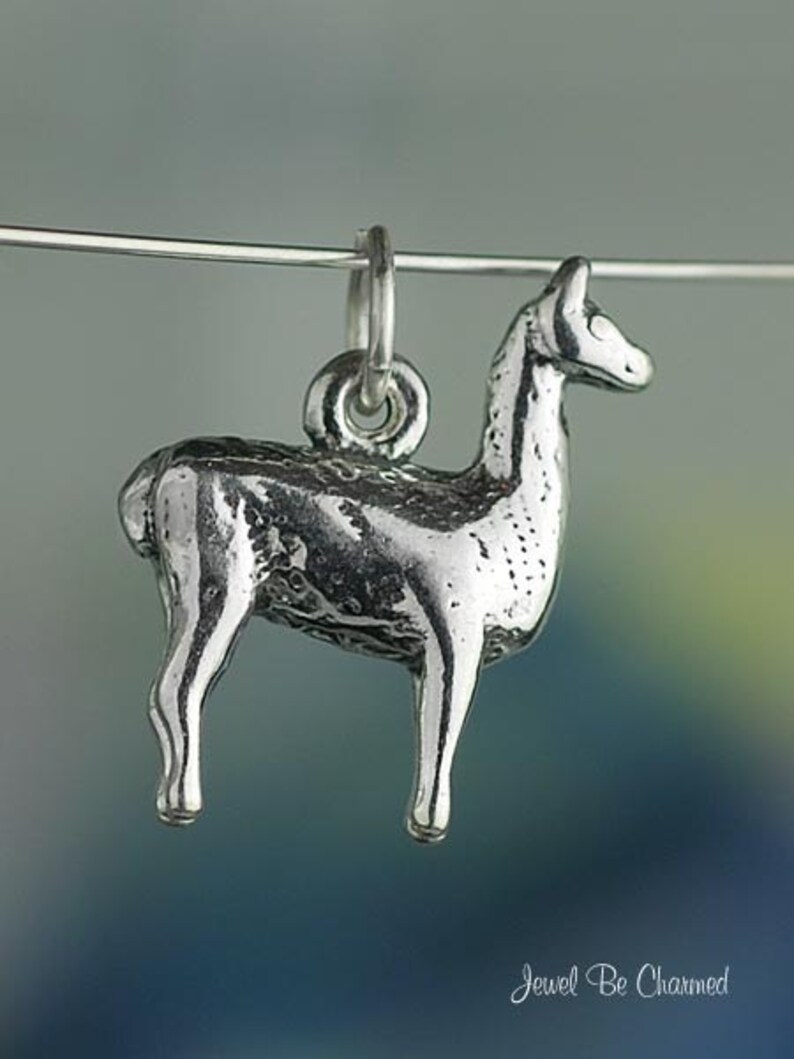 Sterling Silver Llama Charm Peru Peruvian Llamas Animal 3D - Etsy