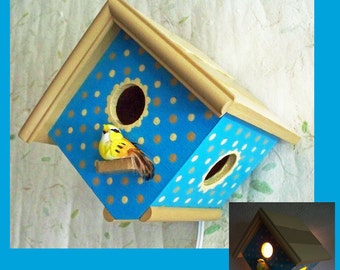 Birdhouse nightlight | Etsy