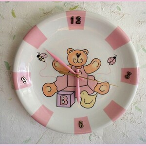 Wall Clock Baby Girl - Etsy