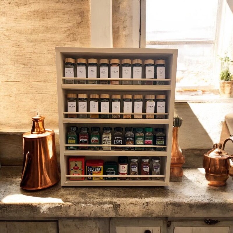 Rustic Spice Rack - Etsy
