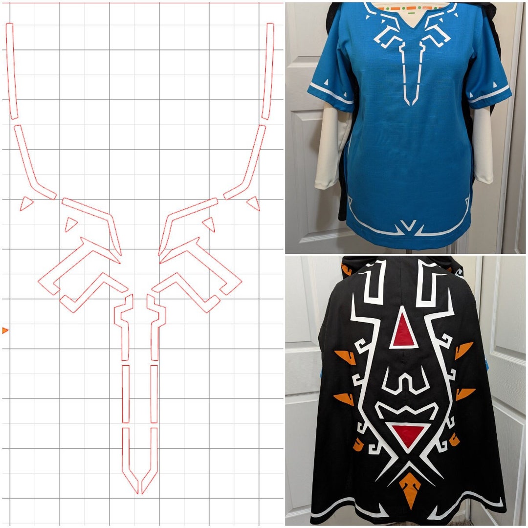 Link Tunic & Cloak (legend of Zelda Breath of the Wild) SVG Cricut and ...