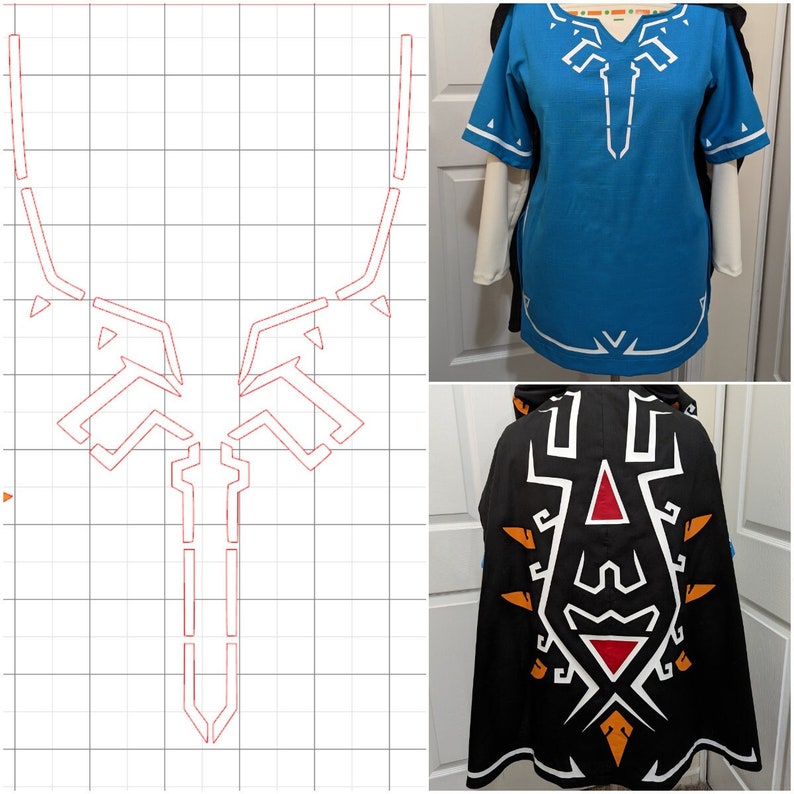 Link Tunic & Cloak legend of Zelda Breath of the Wild SVG - Etsy
