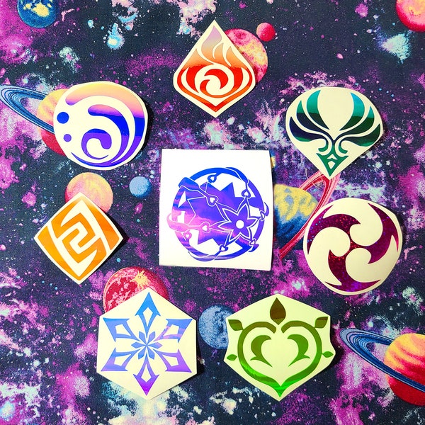 Genshin Hydro Stickers - Etsy