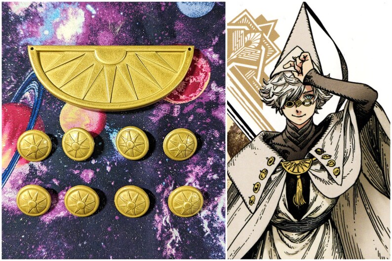 Qifrey witch Hat Atelier Button's & Pendant for Cosplay - Etsy