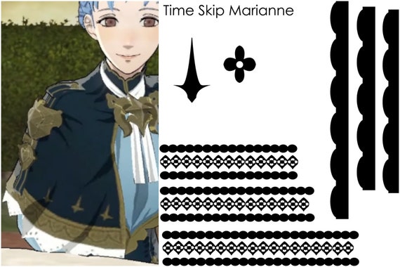 Time Skip Marianne fire Emblem 3 Houses HTV Cosplay Decal | Etsy
