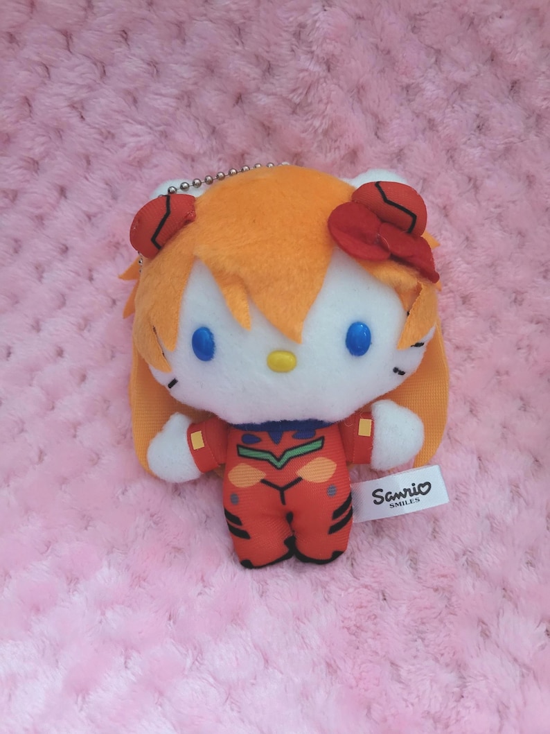Hello Kitty X Evangelion Rei Ayanami Asuka Kaworu Plush Toy Keychain - Etsy
