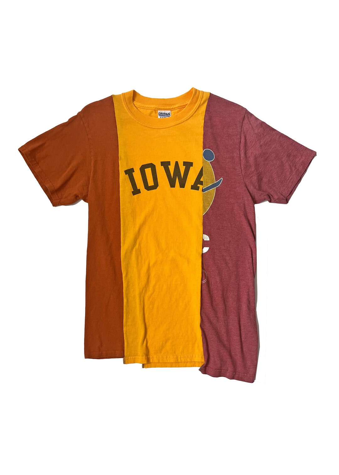 One-of-a-kind Vintage Paneled Athletic Tee | Retro Sports Spirit T ...