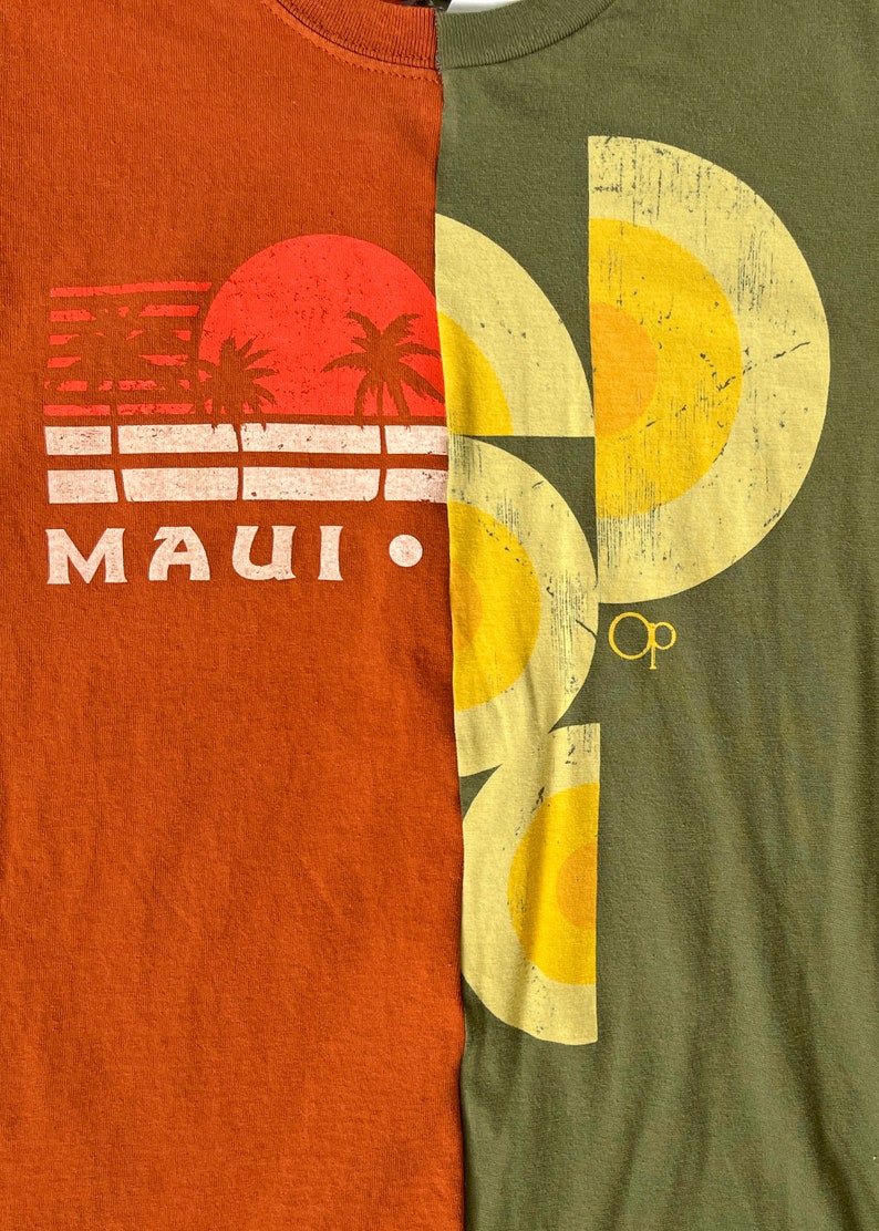 Reworked Split Spliced Surfer Skater Tee Reworked T-shirt Sustainable ...