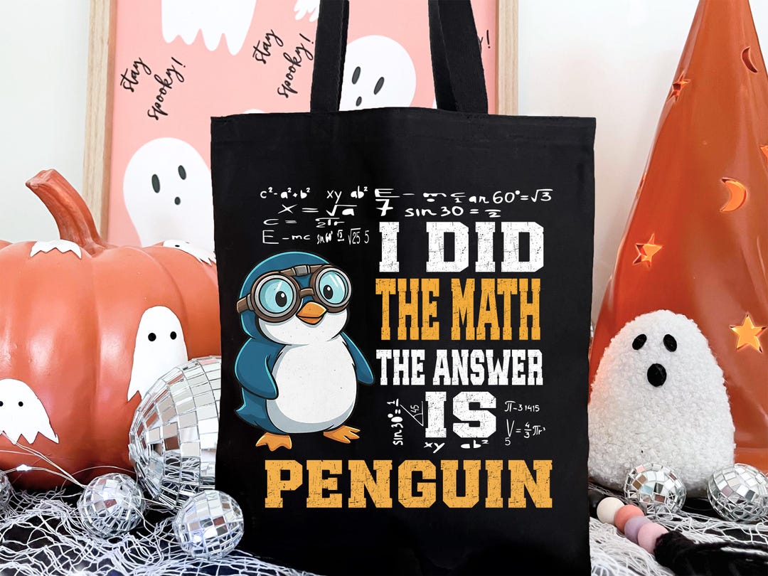 I Did the Math Penguin PNG SVG | Funny Math Humor Graphic | Cute Nerdy ...