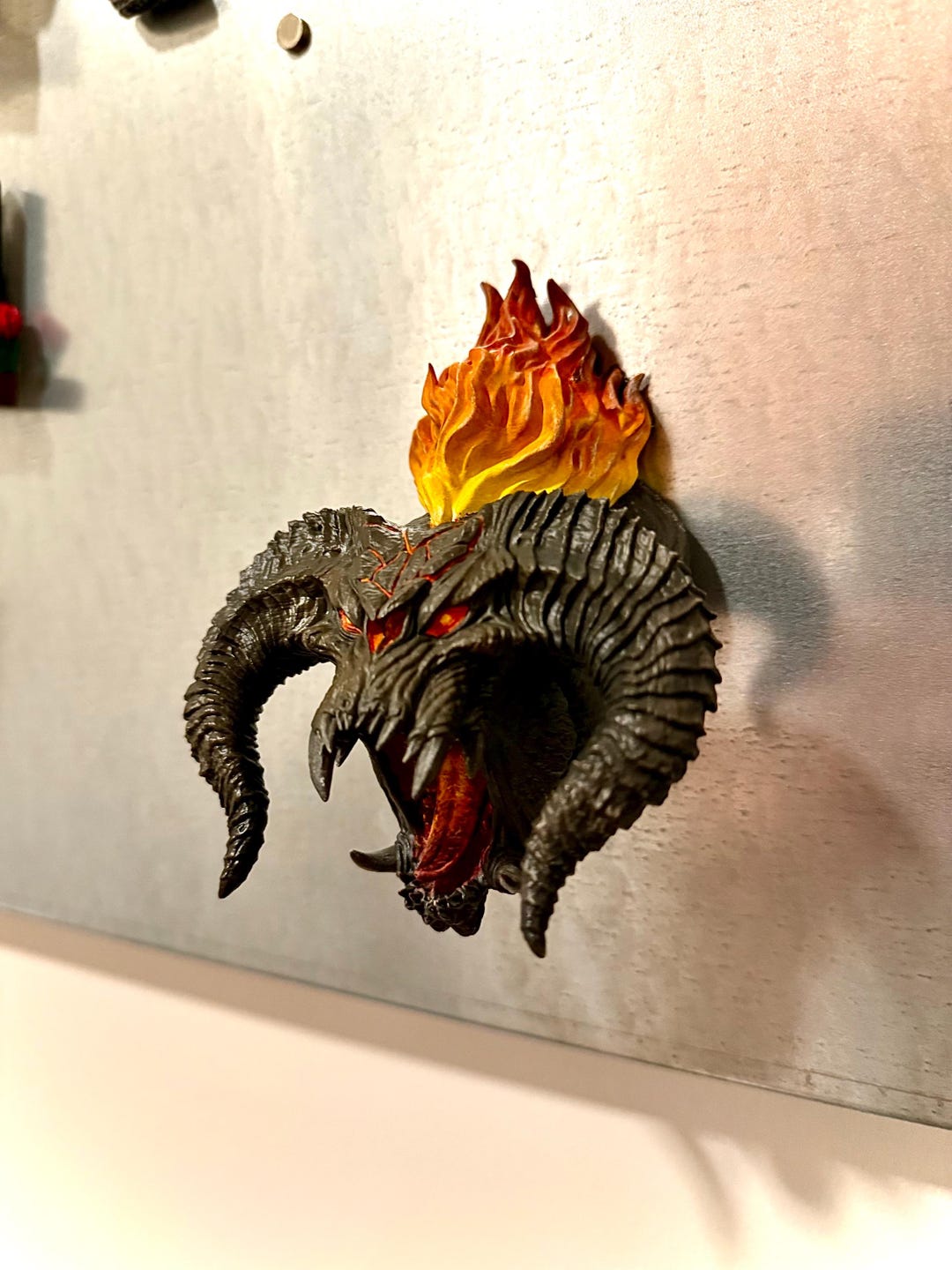 LOTR Balrog Head Fridge Magnet - Etsy