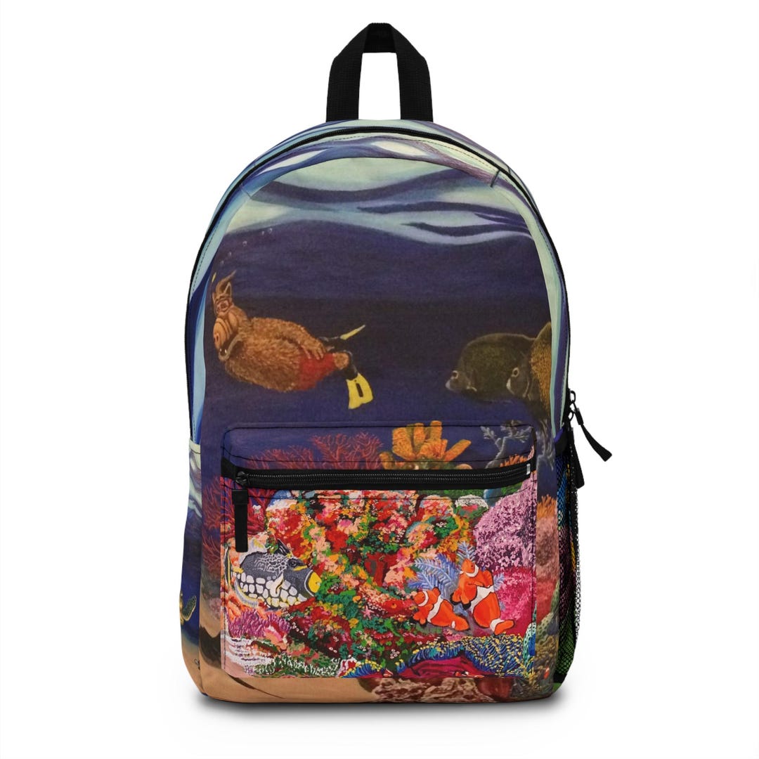 Alf Snorkeling Colorful Ocean Adventure Backpack - Perfect for Beach ...