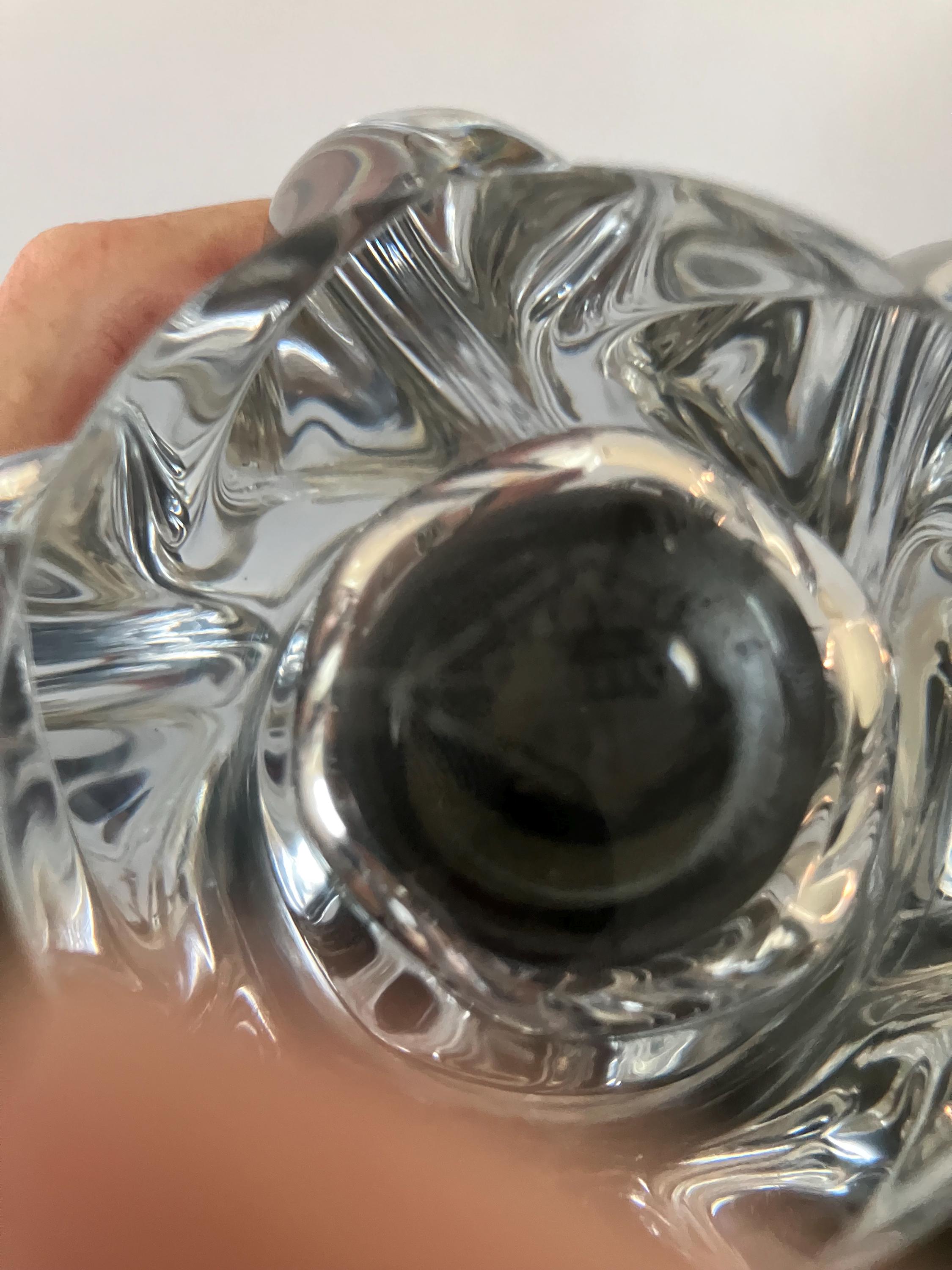 Daum France Art Glass Vase Crystal Art Deco - Etsy