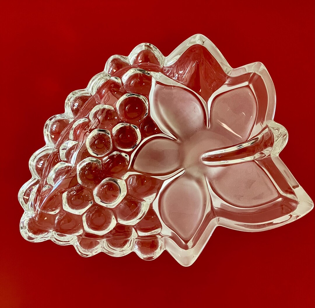 Vintage Walther Glass Raisin Pattern Grapes Made in Germany - Etsy