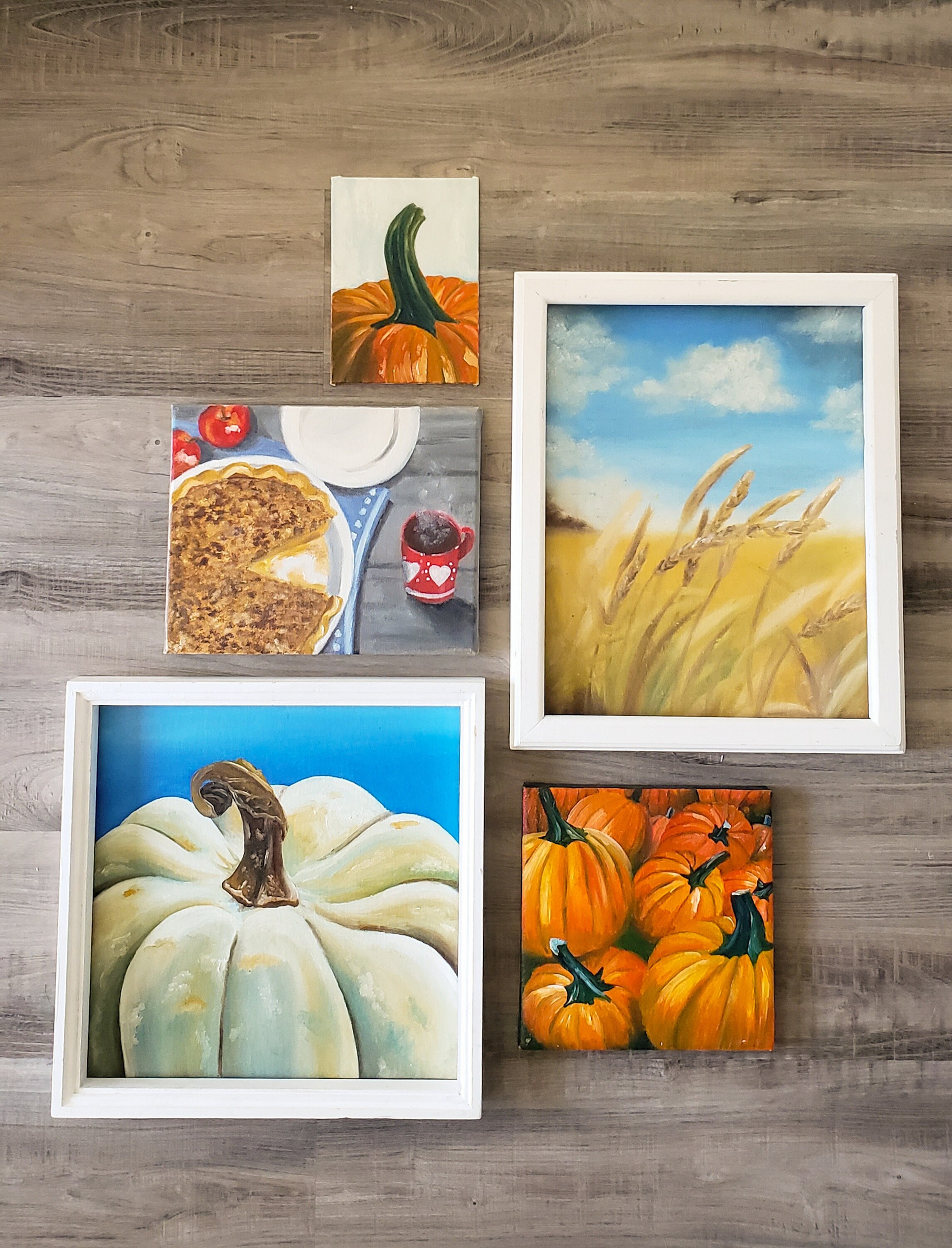 Wheat Field Painting Print - Farm Field Landscape Painting, Kansas ...