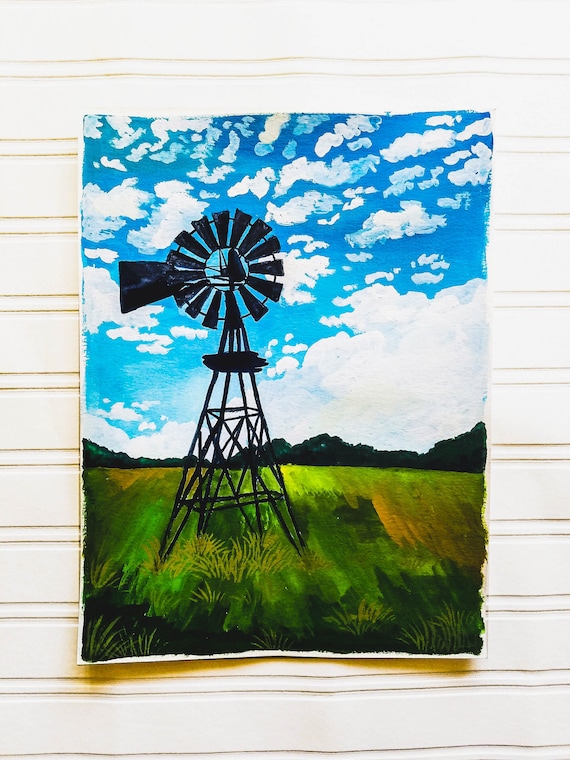 Windmill Painting