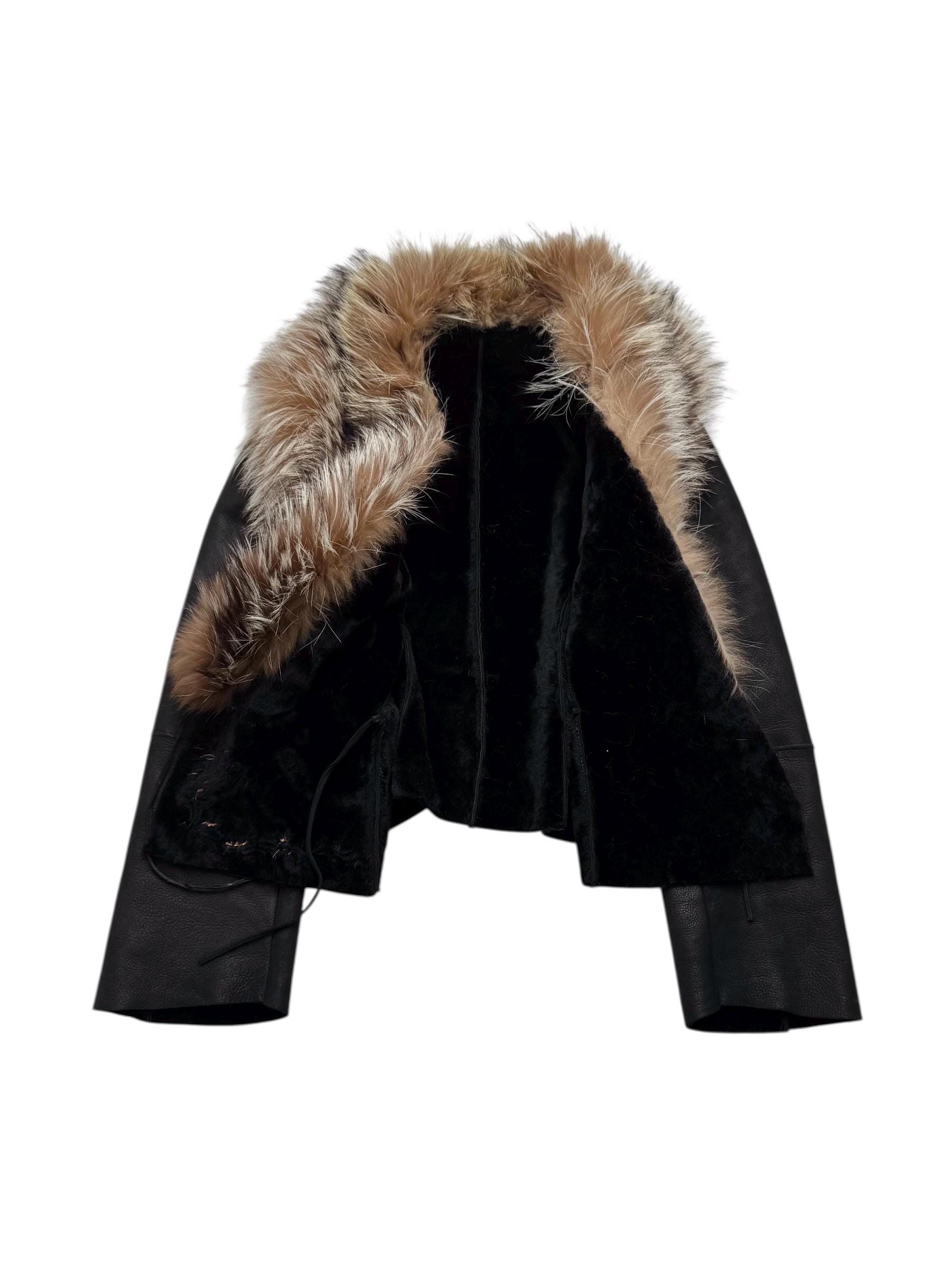 Vintage Real Sheepskin Cropped Jacket M761 - Etsy