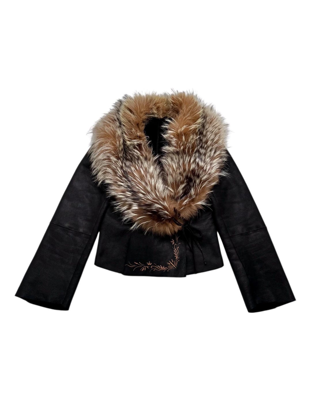 Vintage Real Sheepskin Cropped Jacket M761 - Etsy