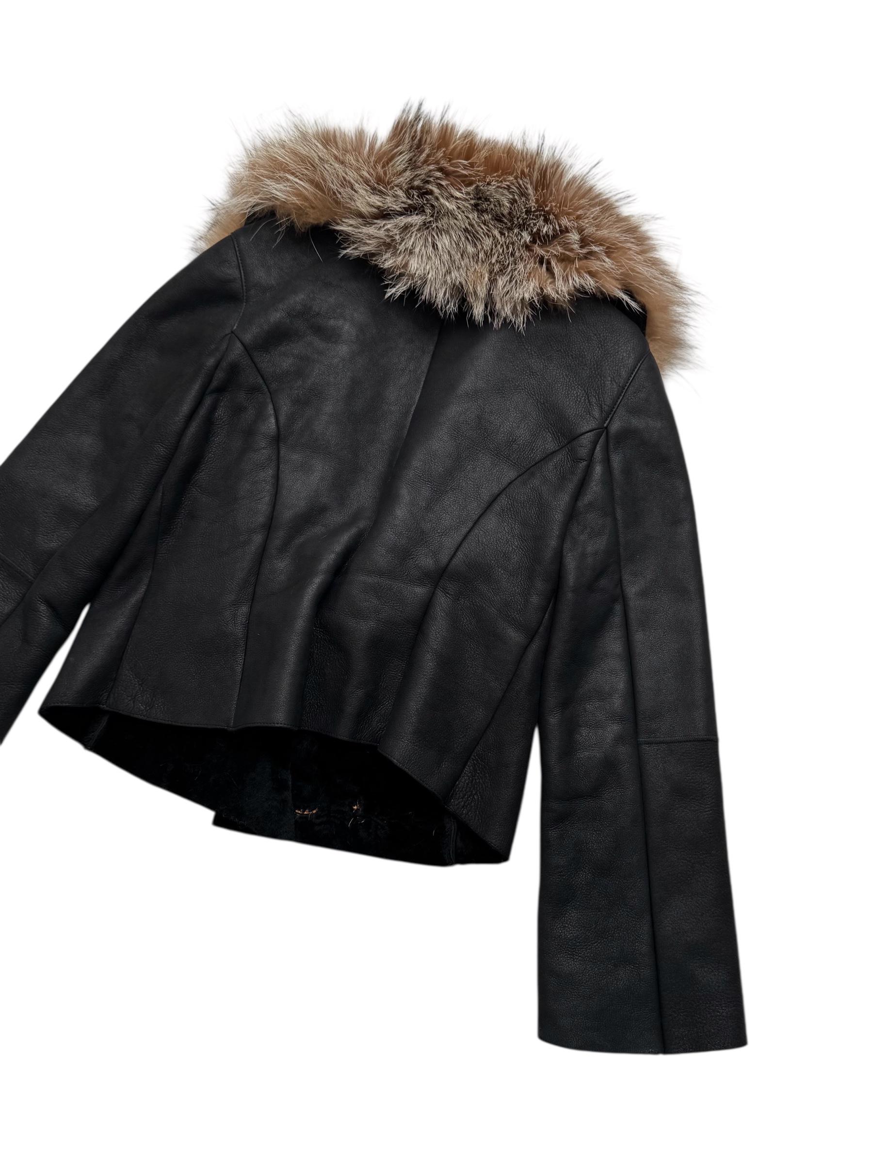 Vintage Real Sheepskin Cropped Jacket M761 - Etsy