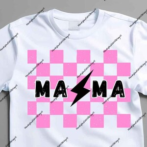 Checkered Mama, Cool Mom, Pink Checkered, Mama Png, Png Sublimation ...