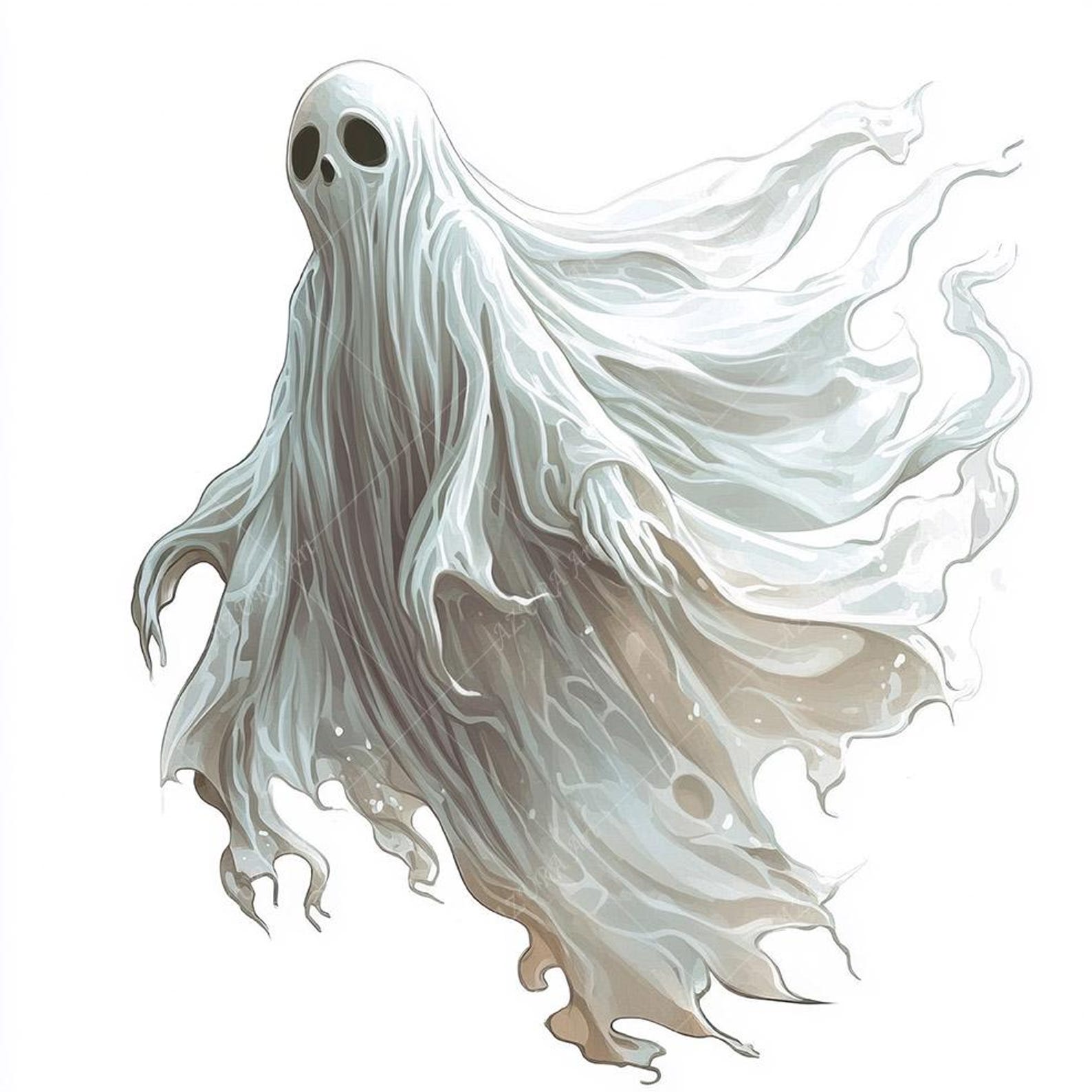 Draped Ghost Clipart, Halloween Printable (digital Download) - Etsy