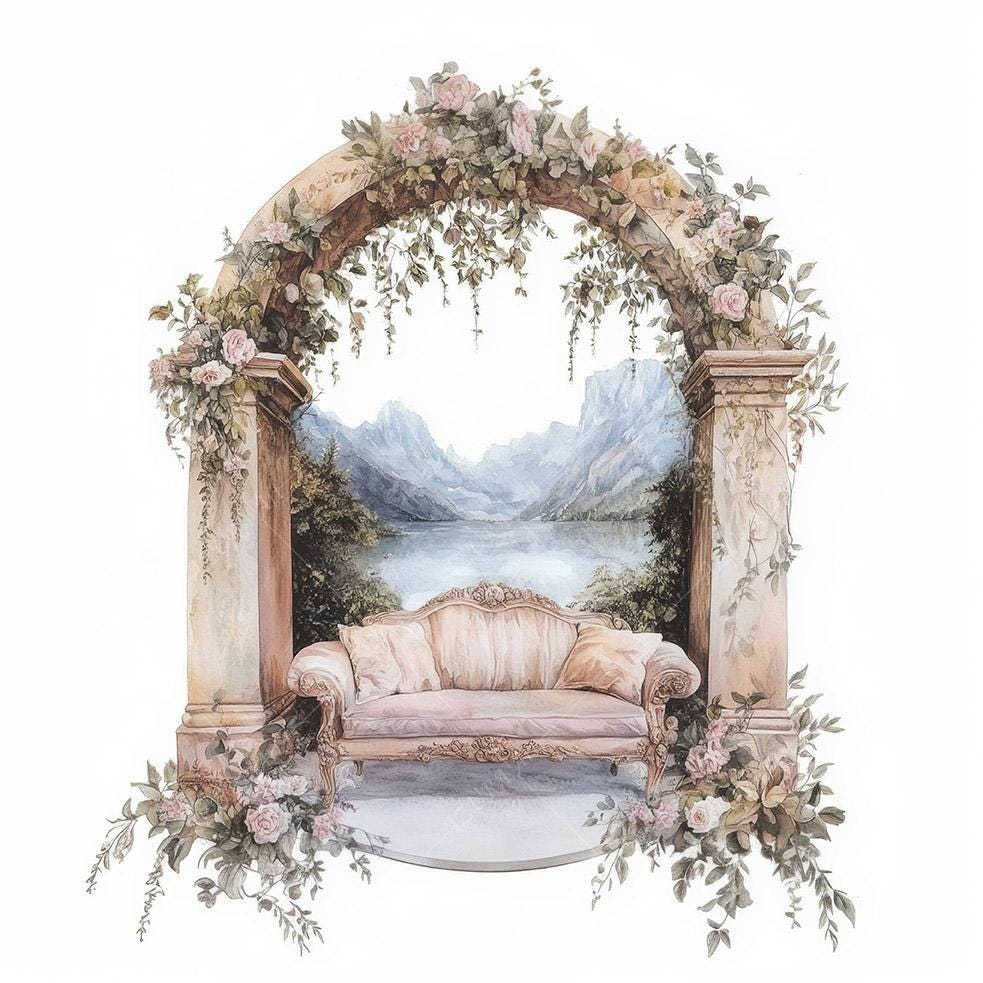 10 Fantasy Wedding Arch Clipart, Printable Clipart, High Quality ...