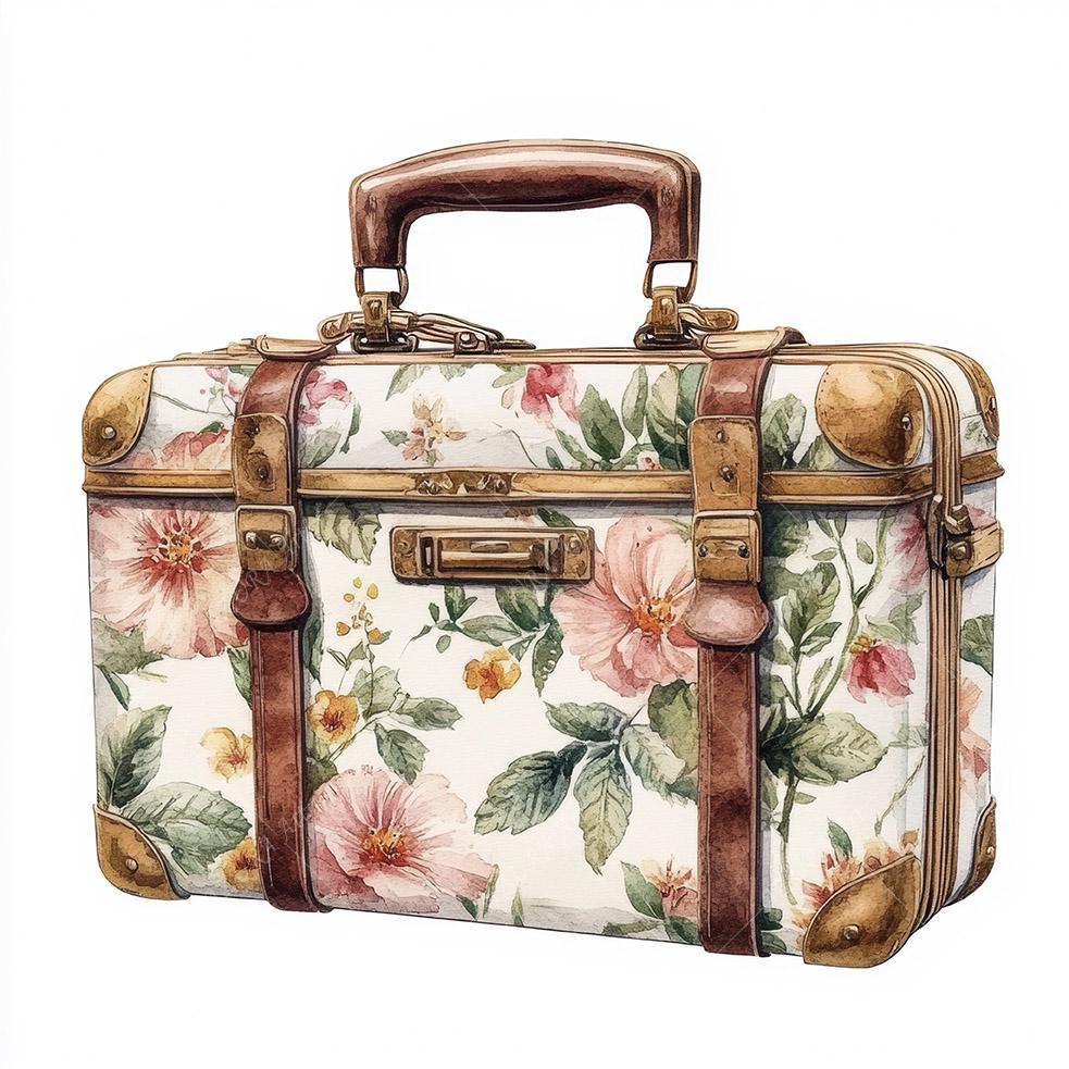10 Floral Trunk Clipart, Chest Art, Printable Clipart, High Quality ...