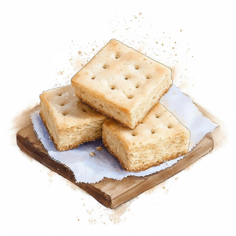 Scottish Shortbread Clipart, Tea Time Biscuit Illustration (digital ...
