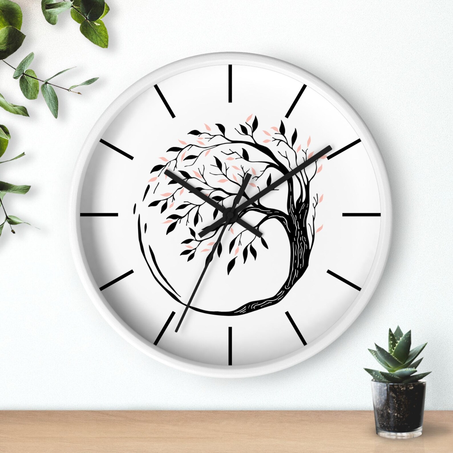 Silent Tree of Life Wall Clock Nature-inspired Boho Decor for a Calm ...