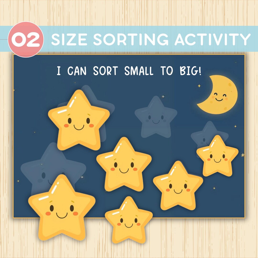 Small to Big Sorting Activity , Preschool Sorting Activity , Preschool ...
