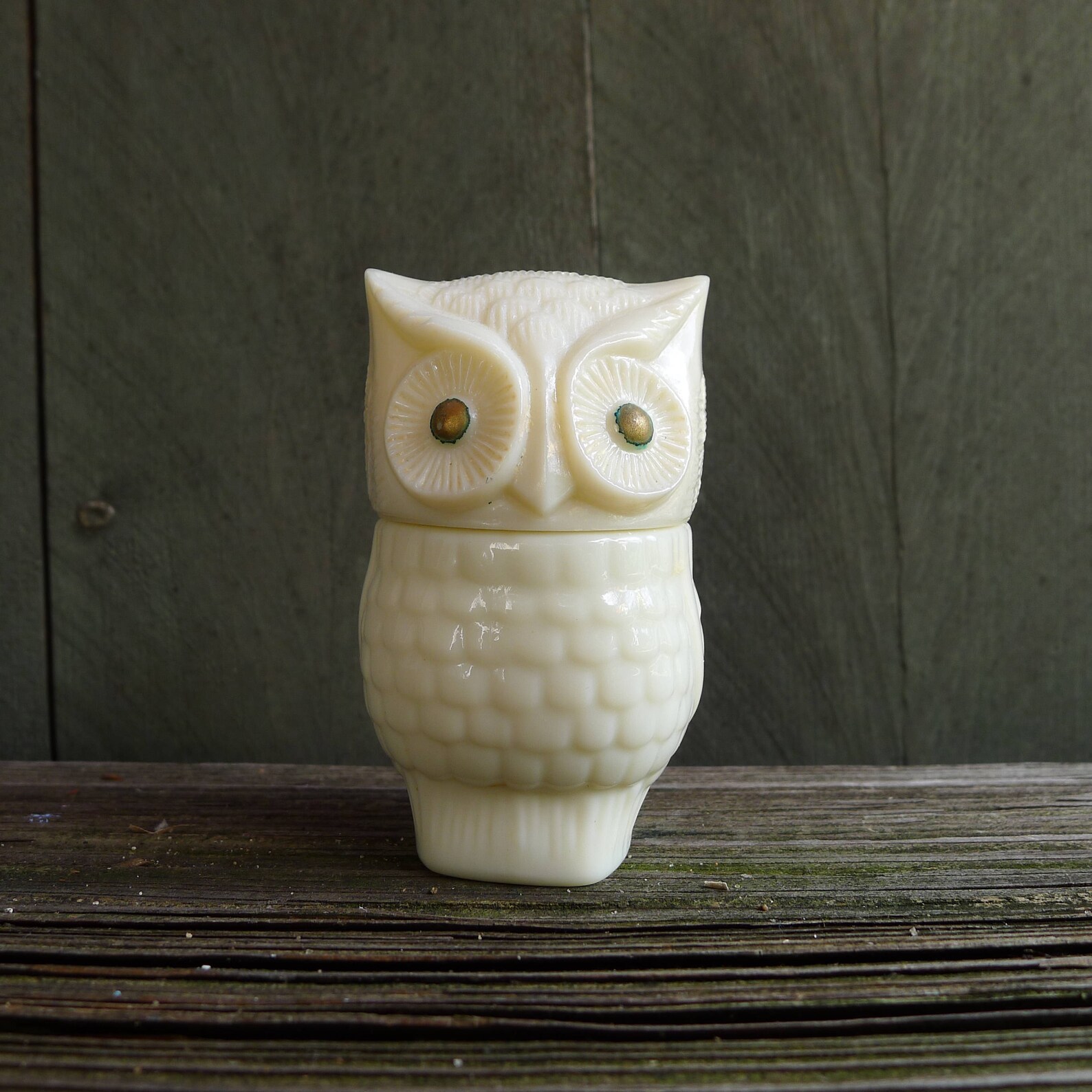 Vintage owl Avon perfume glass bottle | Etsy